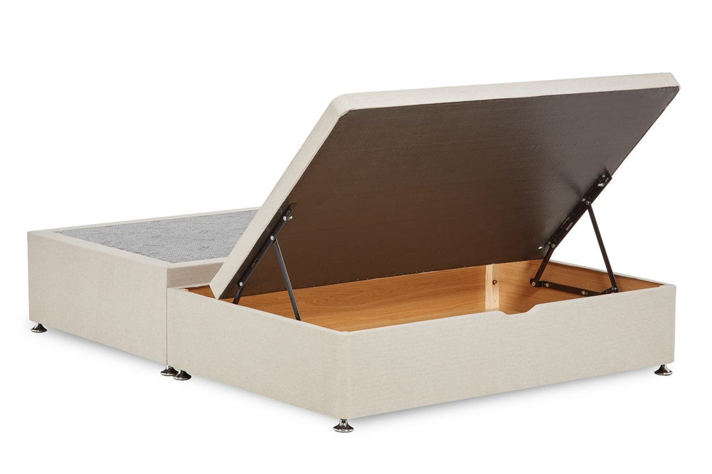 Eleanor Luxury Ottoman Divan Bed Base with Half End Lift Storage ...