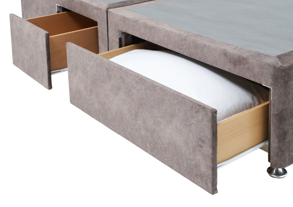 Elizabeth Divan Bed Base with 2 Large and 2 Small Storage Drawers ...