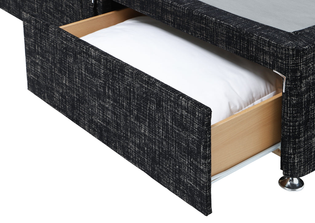 Elizabeth Divan Bed Base with 2 Foot-End Storage Drawers – British Beds ...
